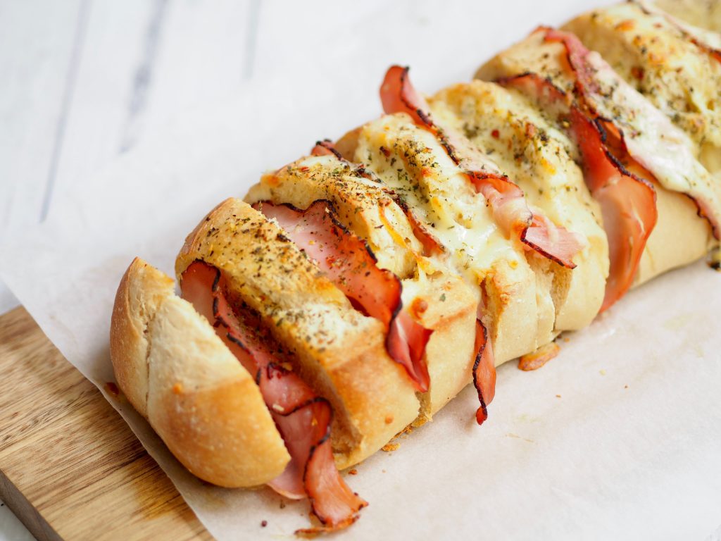 Ham and Cheese Stuffed Garlic Bread - This Is Cooking for Busy MumsThis ...